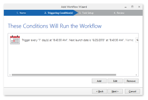 Add Workflow Wizard
