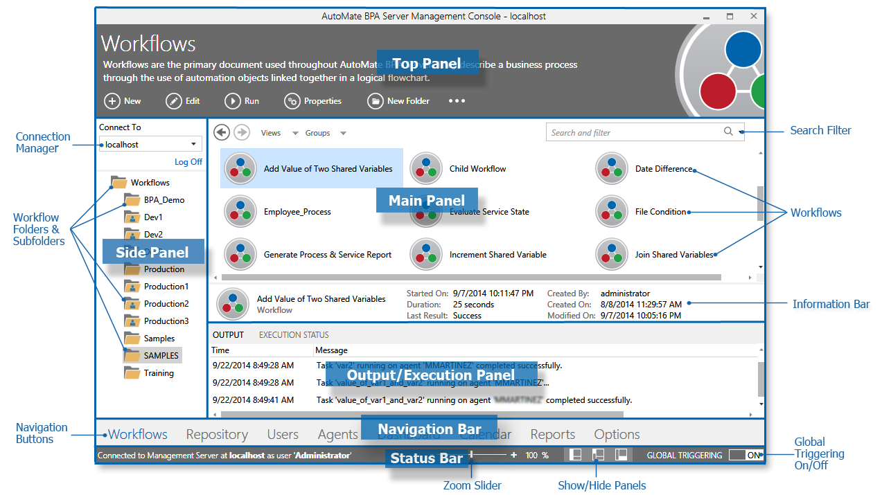 Server Management Console - Overview