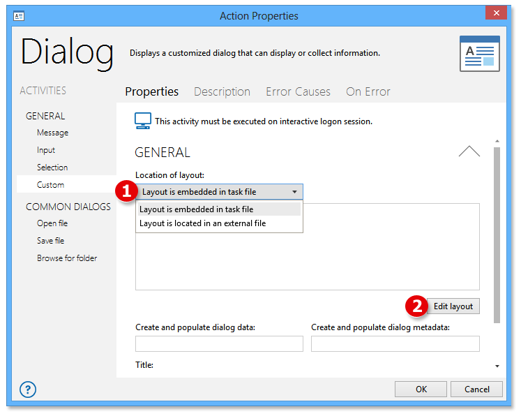 Dialog Designer