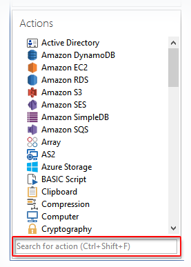Finding & Organizing Actions