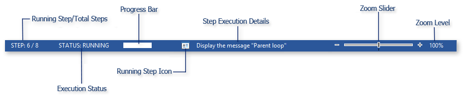 Task Builder Status Bar