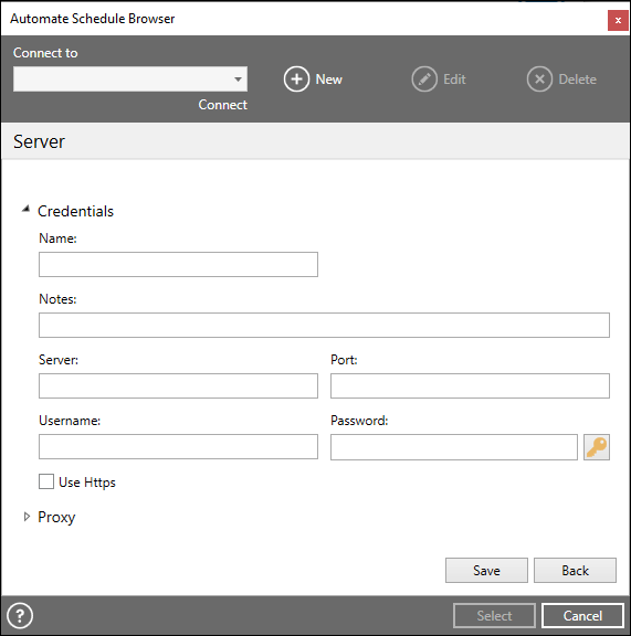 Automate Schedule Browser