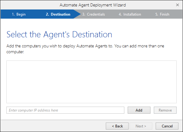 Agent Deployment Wizard