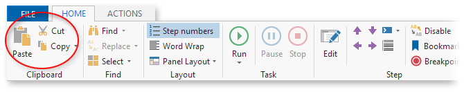 Editing Task Steps