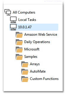 Task Administrator Side Panel