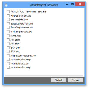 Attachment Browser