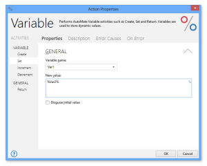 Percent Signs in AutoMate