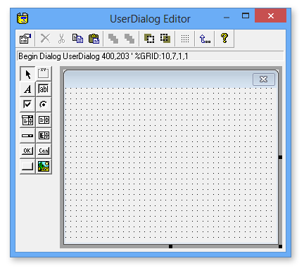 User Dialog Editor