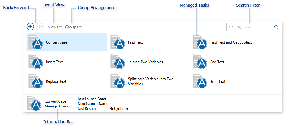 Task Administrator Main Panel