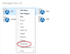 Viewing Task Properties & History