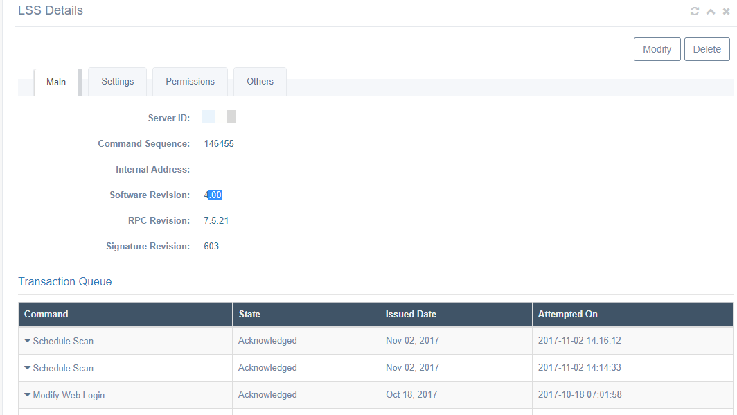 Managing LSS Entities
