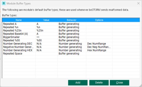 Module Buffer Types