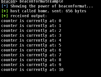 Formatting BOF Output