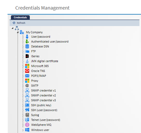 Host and Credentials Settings