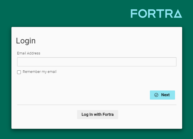 Log In to Fortra VM