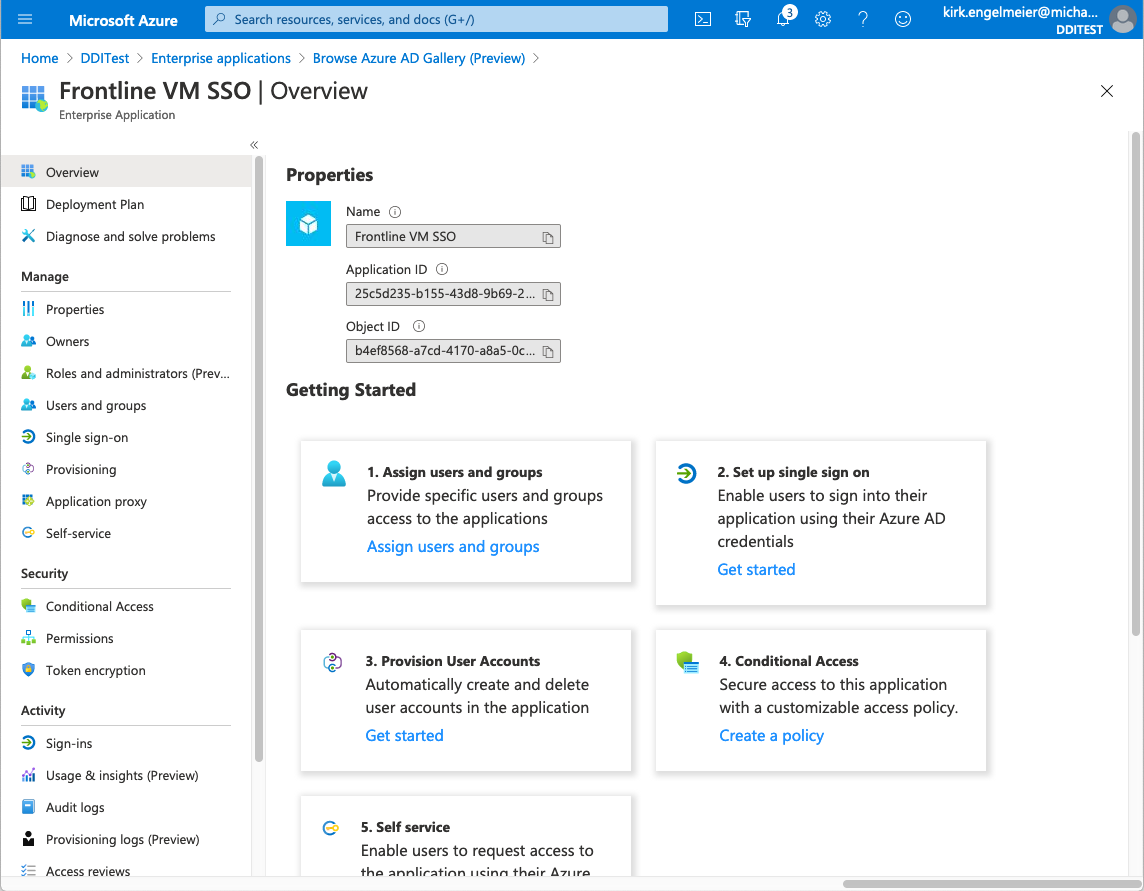 Azure AD Single Sign-On