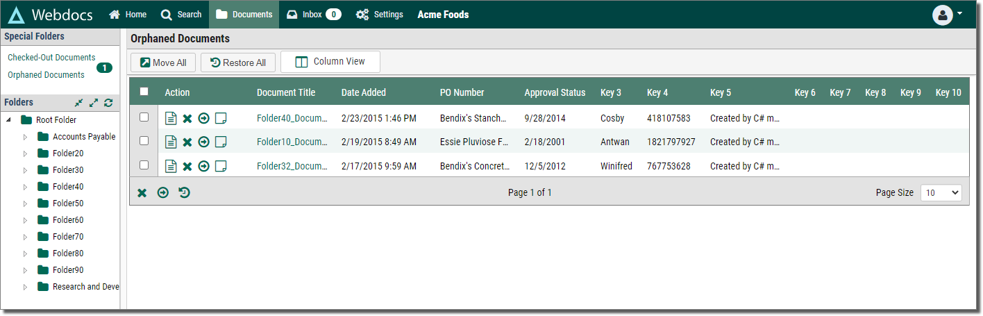 Managing Deleted Documents