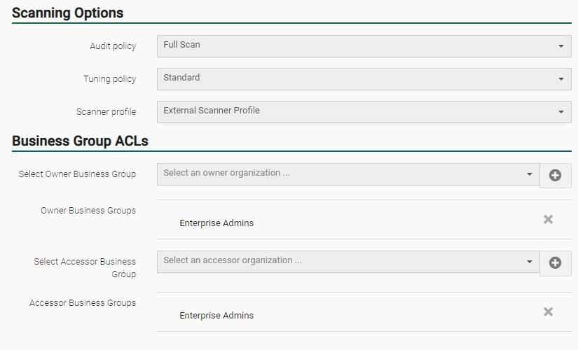 Create and Run Scans