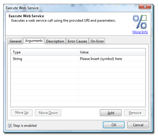 Automating Web Service Execution
