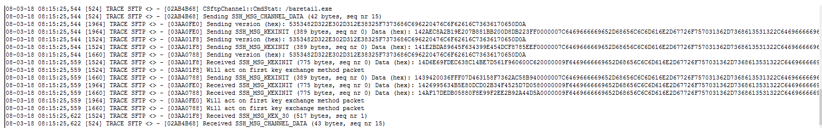 SFTP Logging