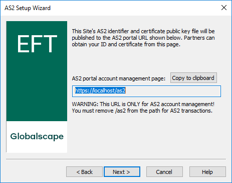 Enabling the AS2 Inbound Listener Service