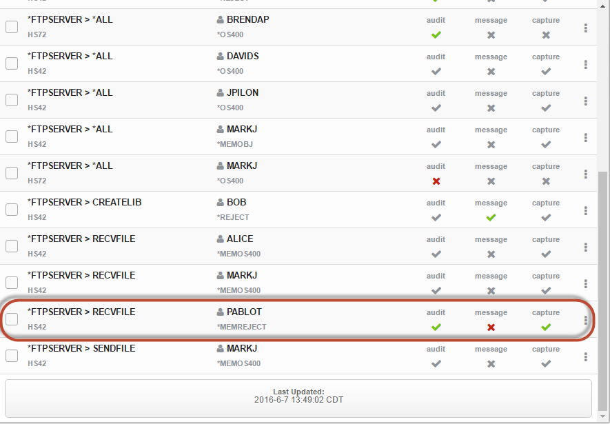 Filter Rules Added With Memorized Transactions Insite Web Ui