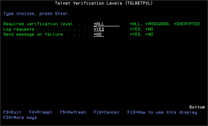 Appendix E Telnet Validation