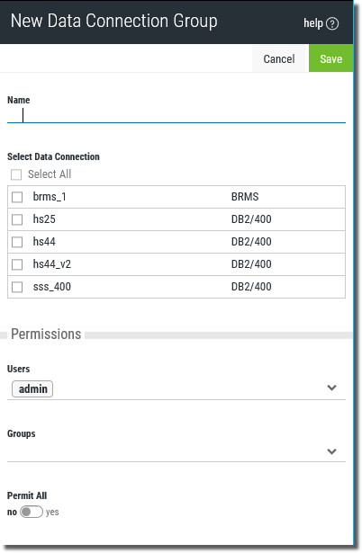 Create a New Data Connection