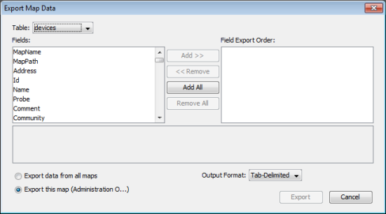 Exporting Data From Maps