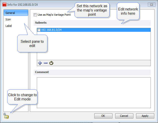 Network Info Window