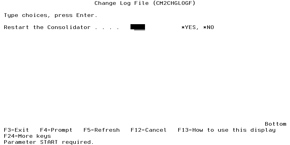 Change Log File command (CM2CHGLOGF)