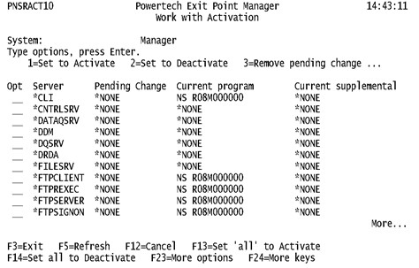 Activating Powertech Powertech Exit Point Manager for IBM i