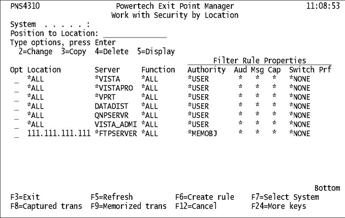 Object Rules using Object List screen