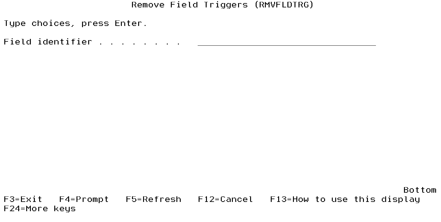 Remove Field Triggers (RMVFLDTRG)