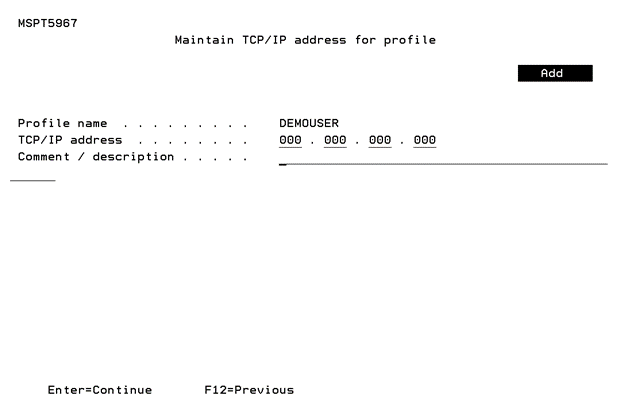 Telnet with Static IP Address